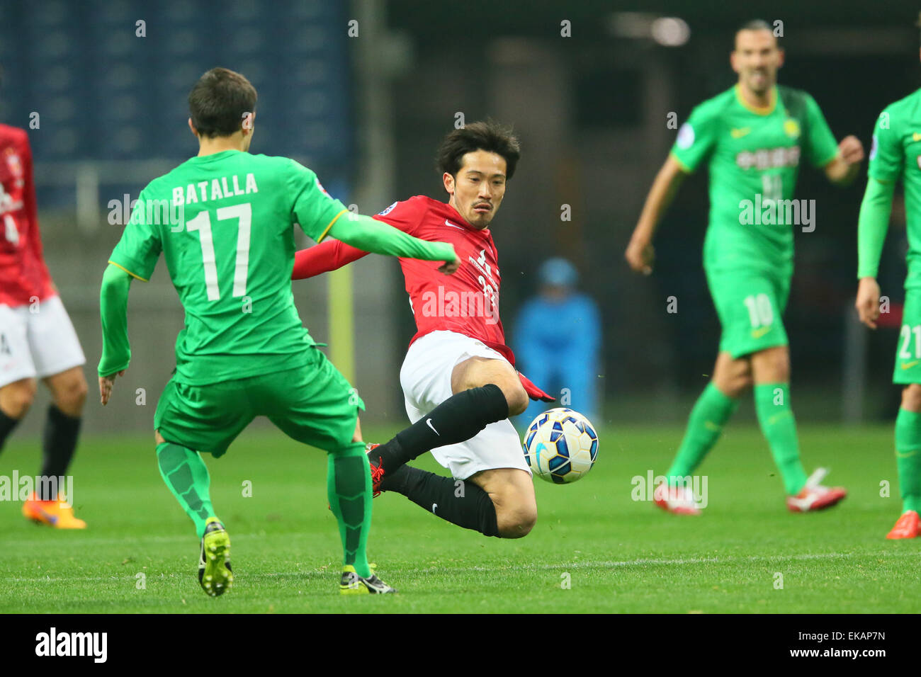Saitama, Japan. 8th Apr, 2015. Yuki Abe (Reds) Football/Soccer : 2015 ...
