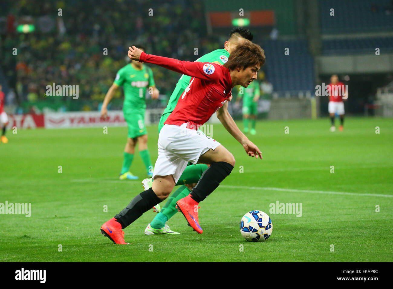 Saitama, Japan. 8th Apr, 2015. Takahiro Sekine (Reds) Football/Soccer ...
