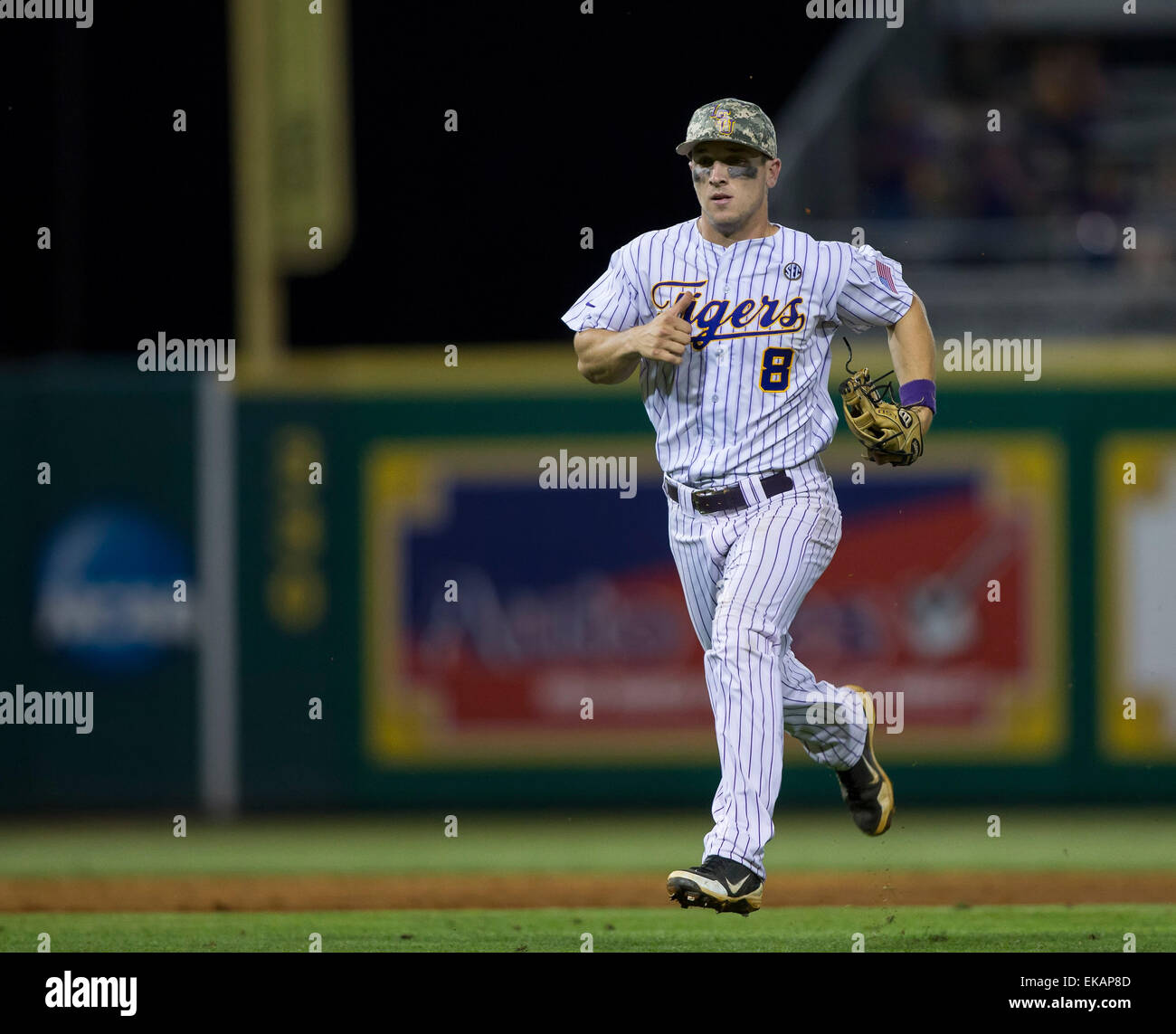 Rouge, LA, USA. 7th Apr, 2015. LSU infielder Alex Bregman (8) during ...