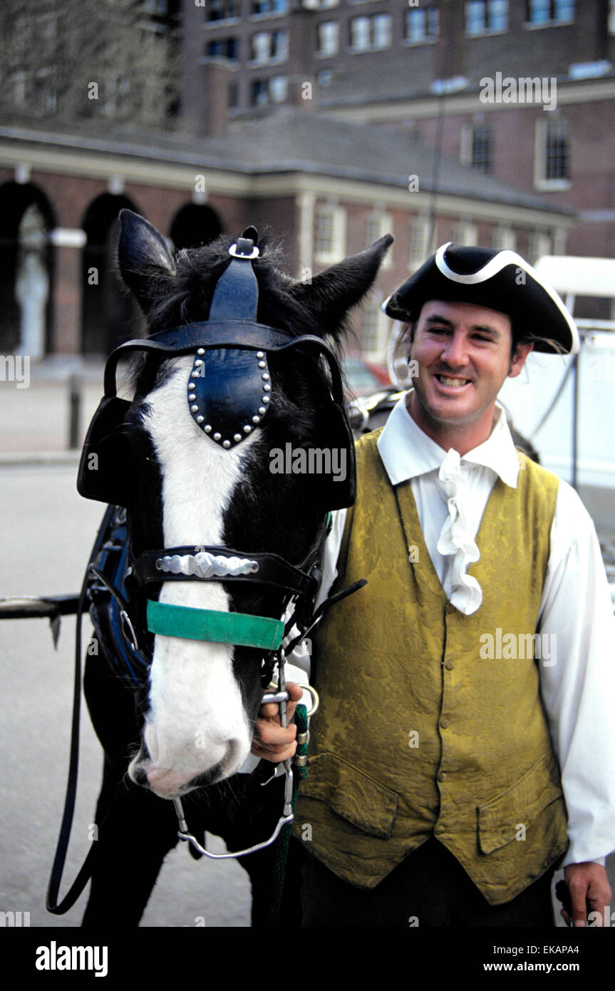 Carriage driver and pal -- Independence Square, Philadelphia ...