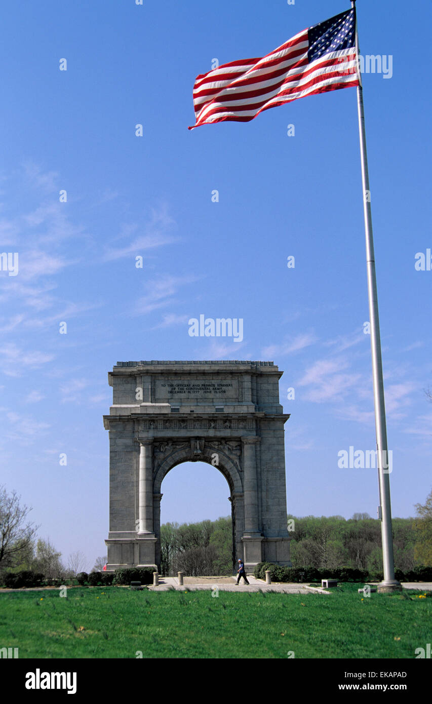 Valley forge memorial arch hi-res stock photography and images - Alamy