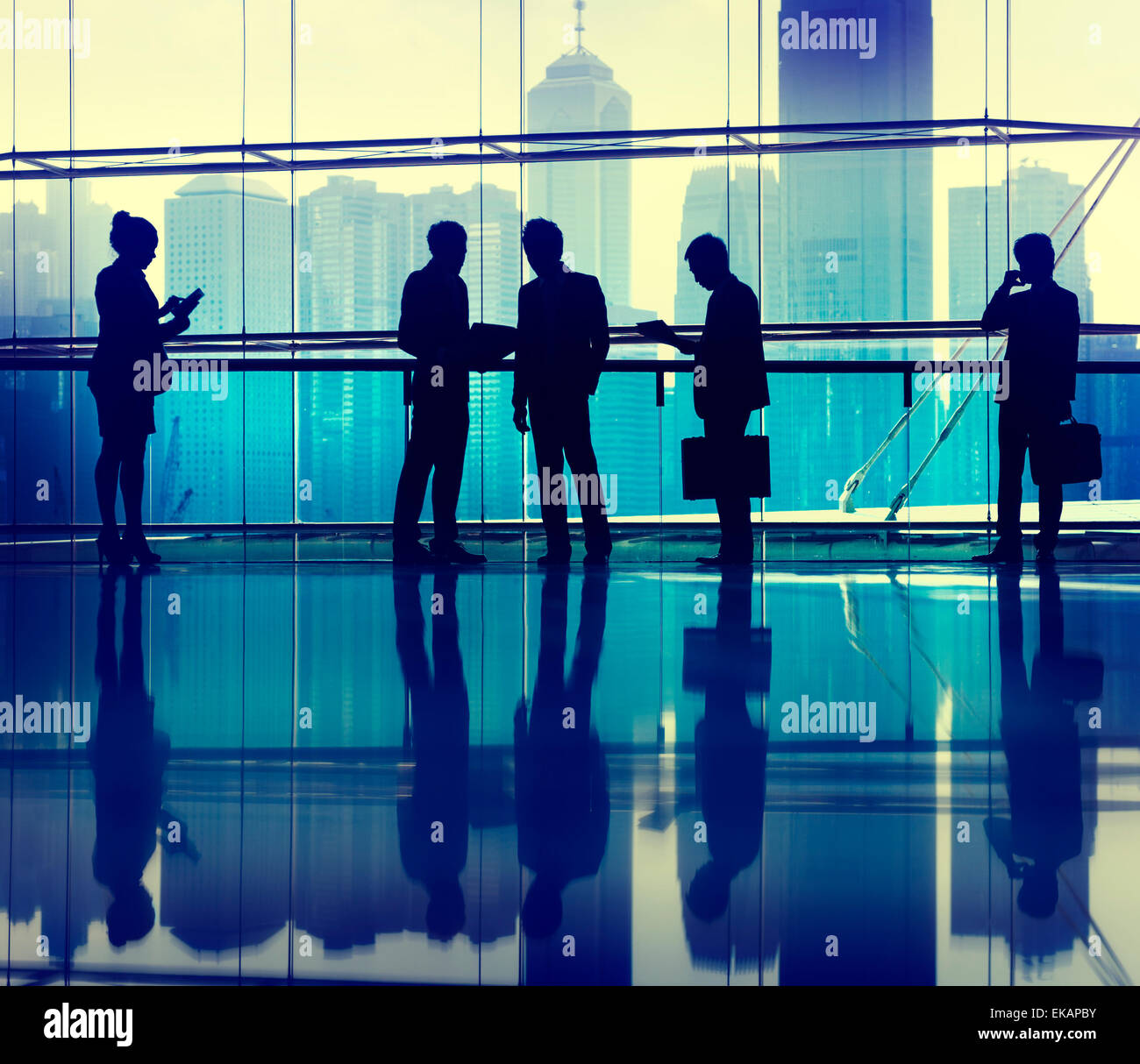 Business People Communication Office City Concept Stock Photo - Alamy