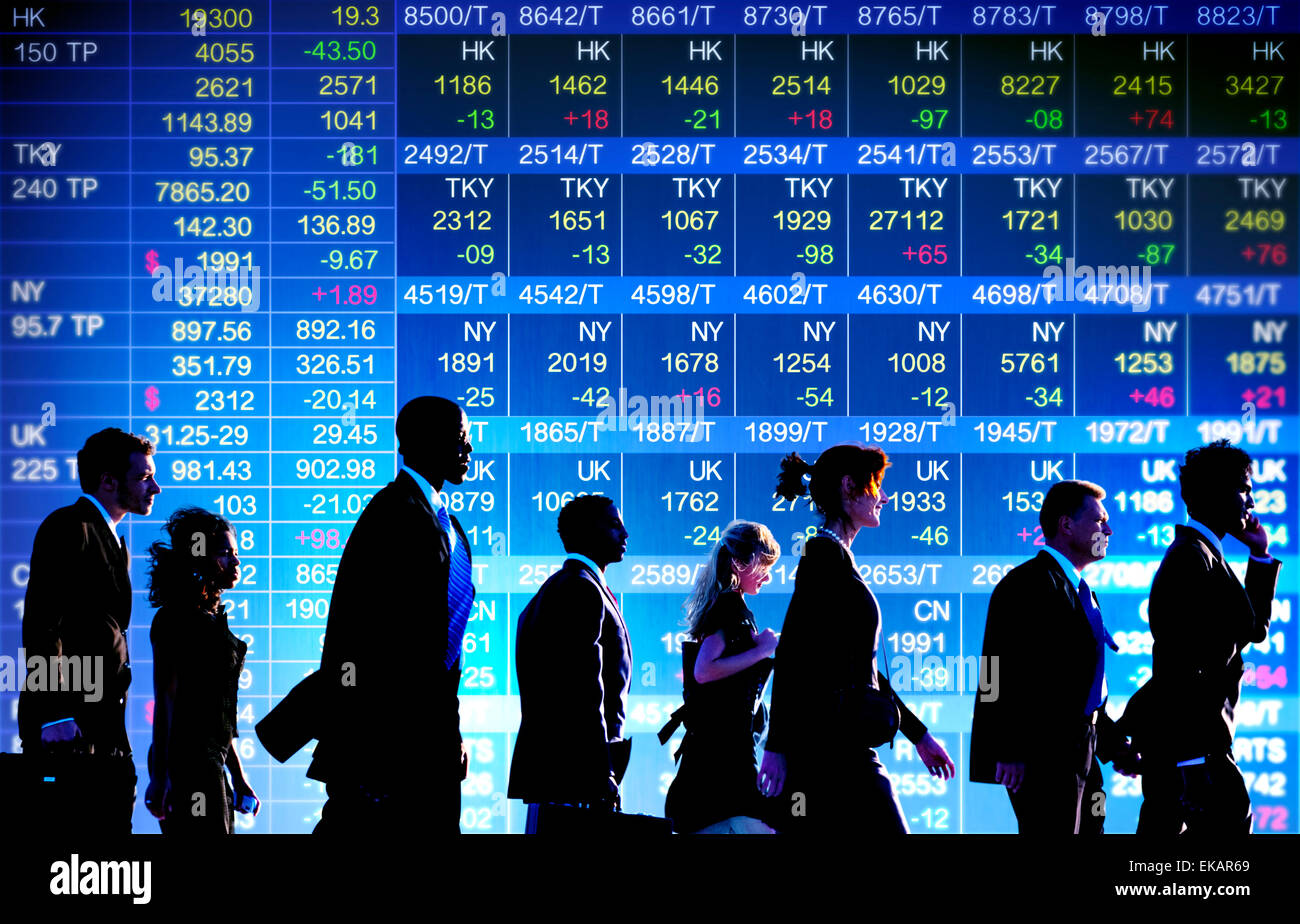 Stock Exchange Silhouette High Resolution Stock Photography and Images ...