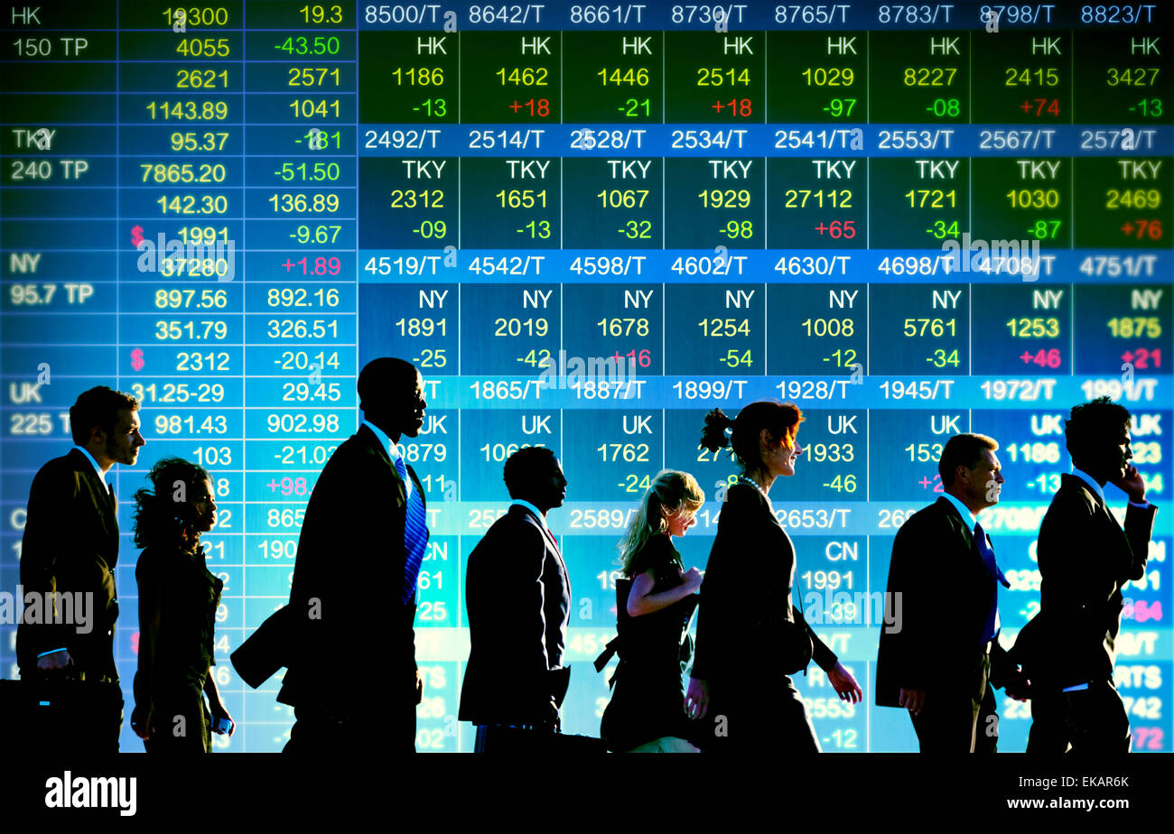 Stock market silhouette hi-res stock photography and images - Alamy