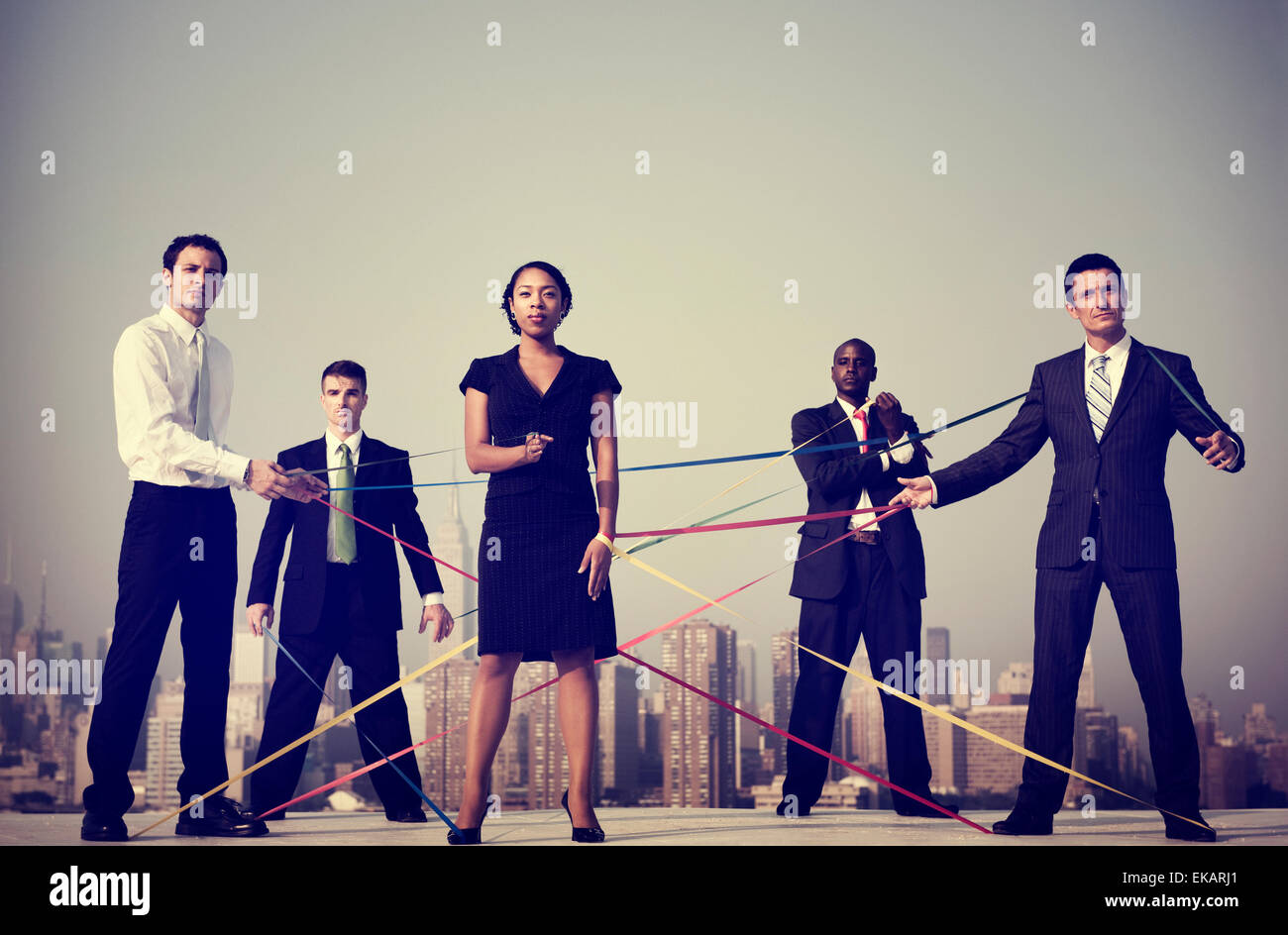 Business People Corporate Connection Team Concept Stock Photo - Alamy