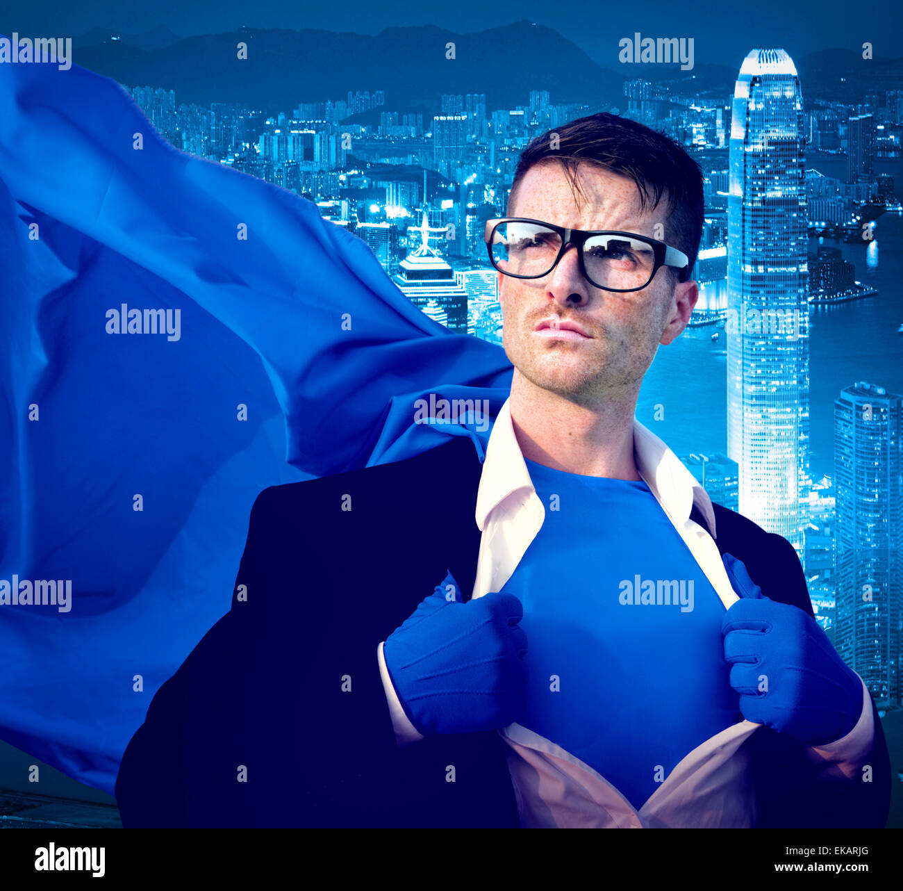 Superhero night hi-res stock photography and images - Alamy