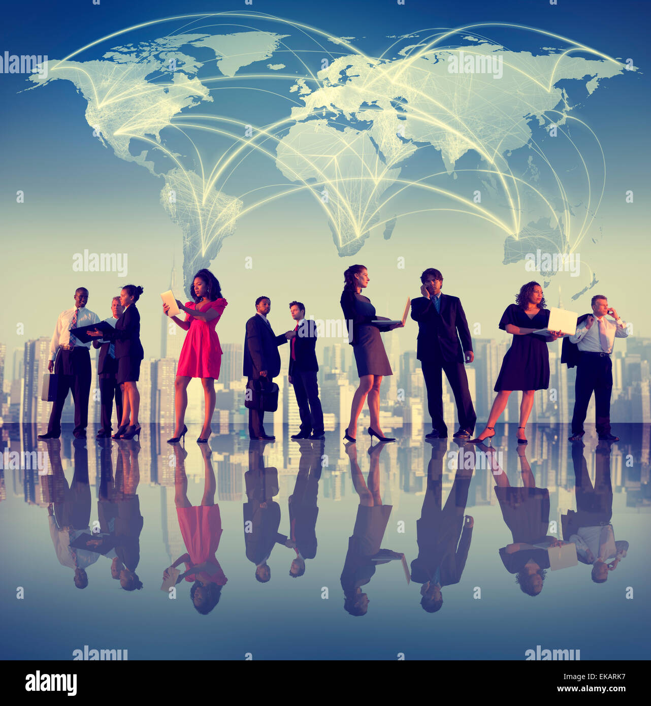 Global business communication hi-res stock photography and images - Alamy