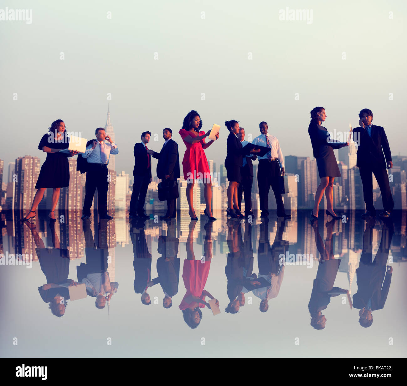 Business People Meeting Working City Concept Stock Photo - Alamy