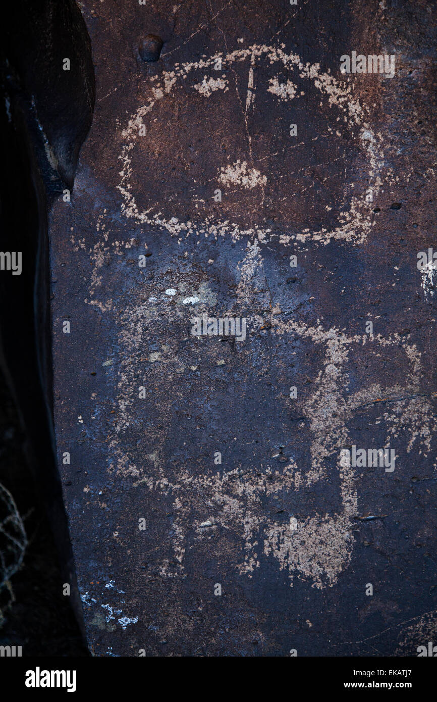 Hundreds of ancient petroglyphs can be seen near the Santa Fe River in ...