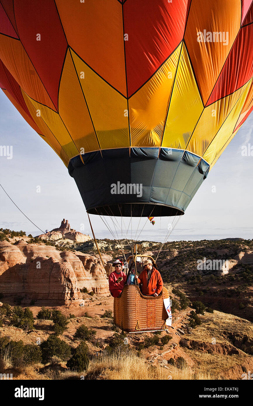 The Red Rock Balloon Rally is held each December in Gallup, New Mexico ...
