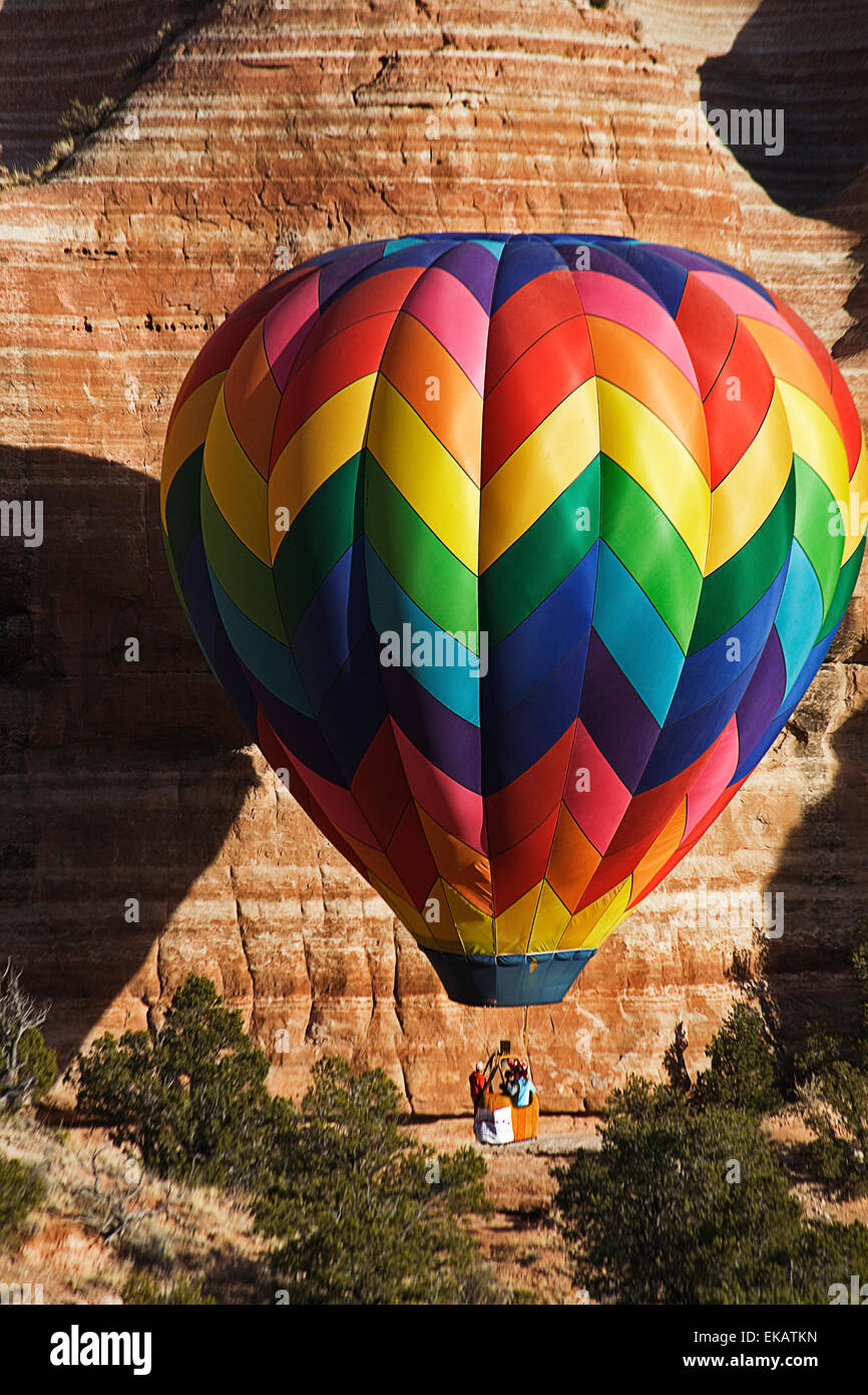 The Red Rock Balloon Rally is held each December in Gallup, New Mexico ...
