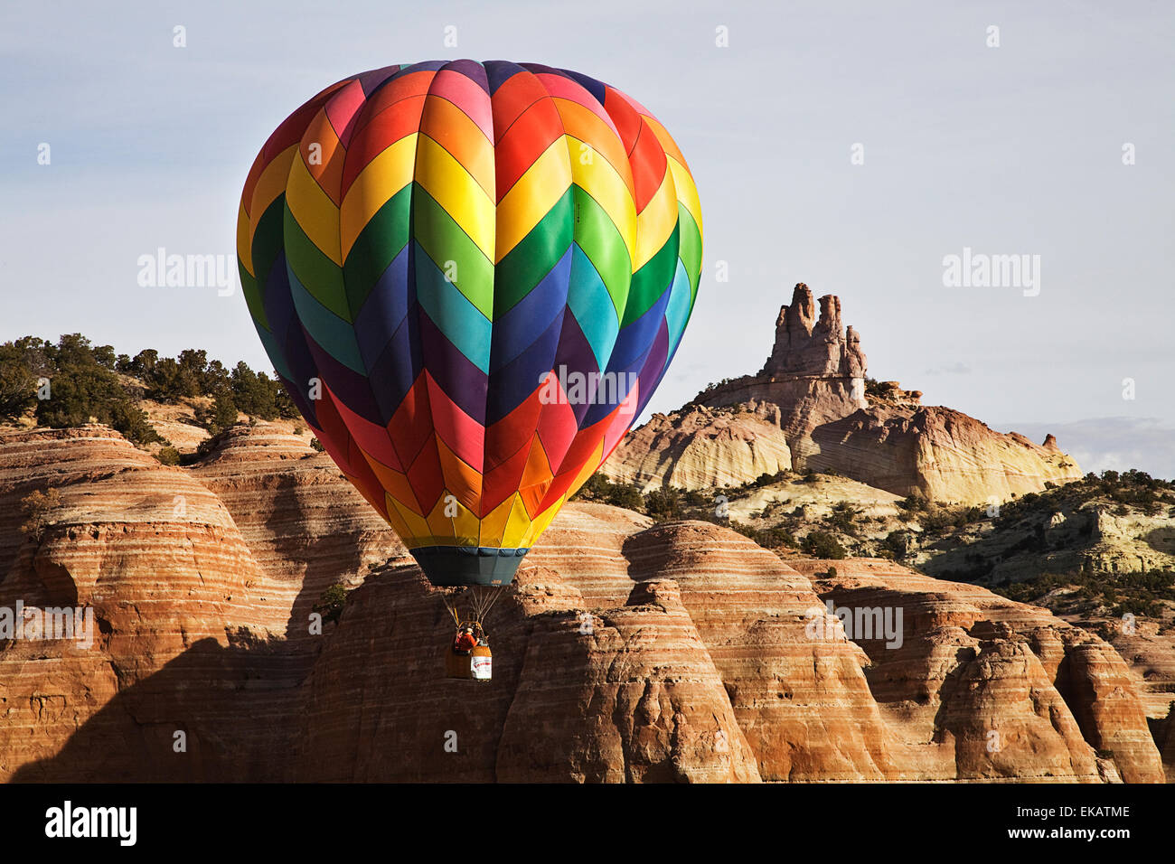 The Red Rock Balloon Rally is held each December in Gallup, New Mexico ...