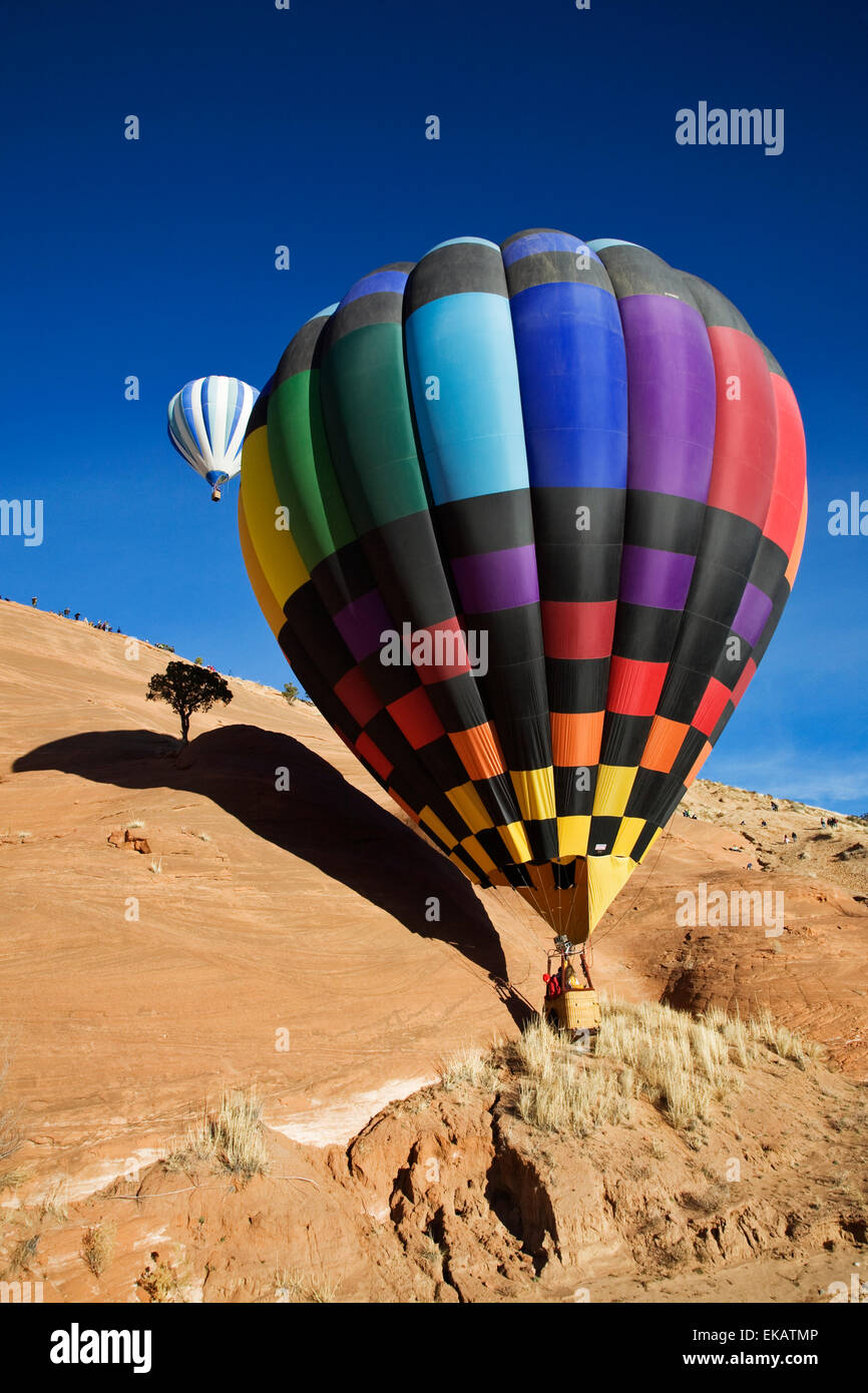 The Red Rock Balloon Rally is held each December in Gallup, New Mexico ...