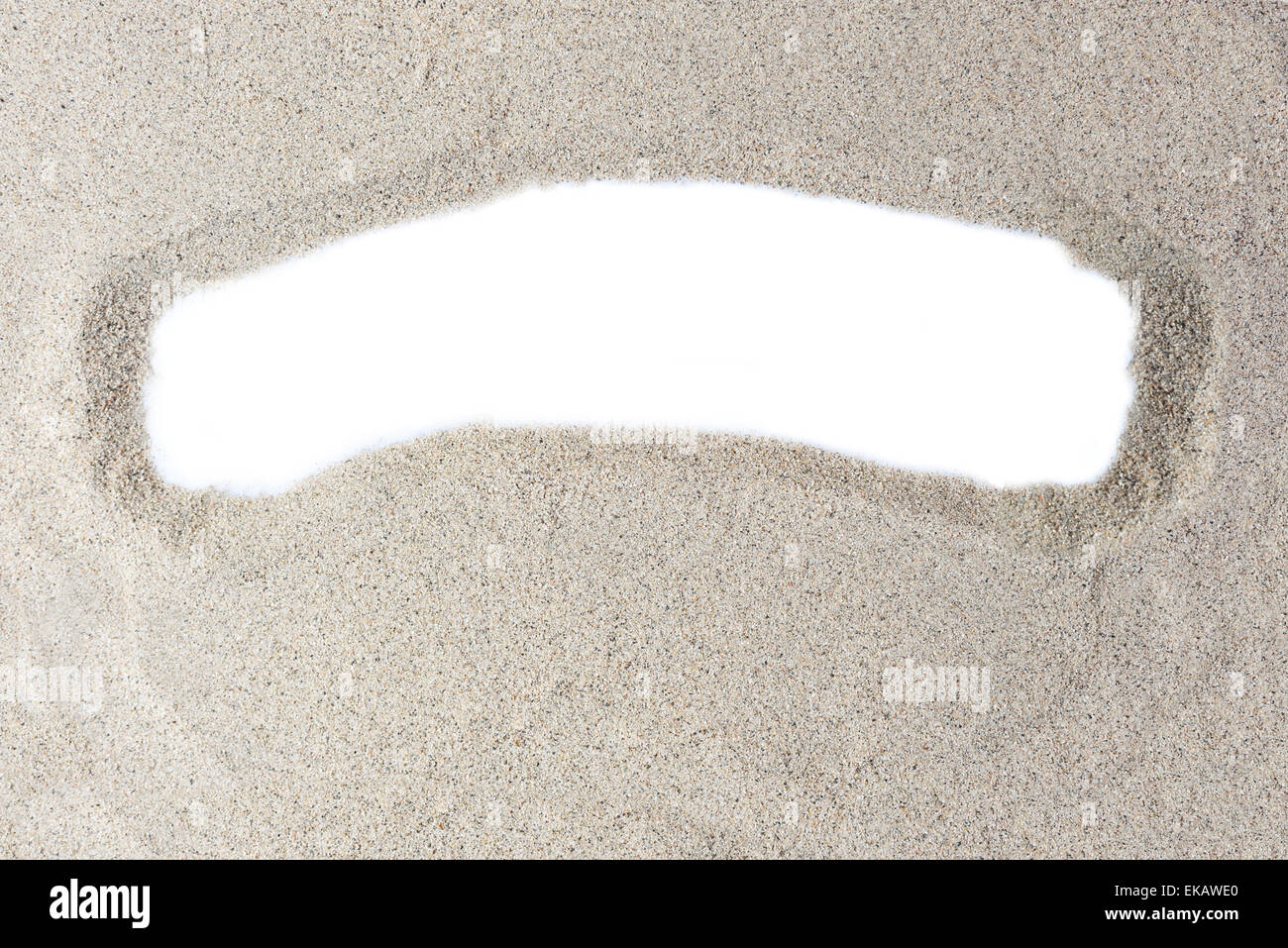 Brush the sand is white background behind Stock Photo - Alamy