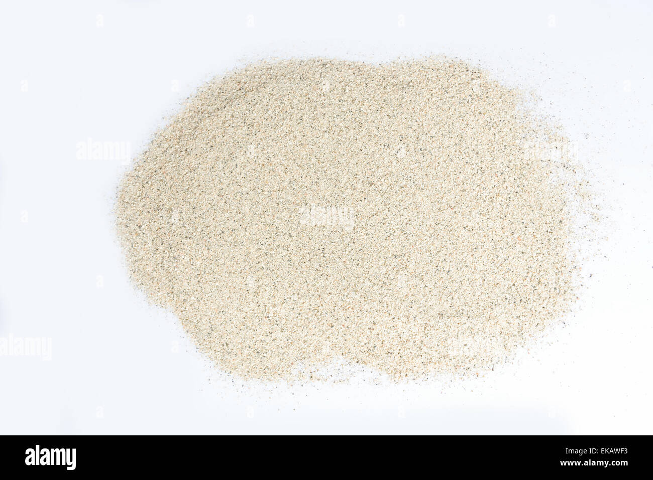 Sand piling up isolated on white background Stock Photo - Alamy