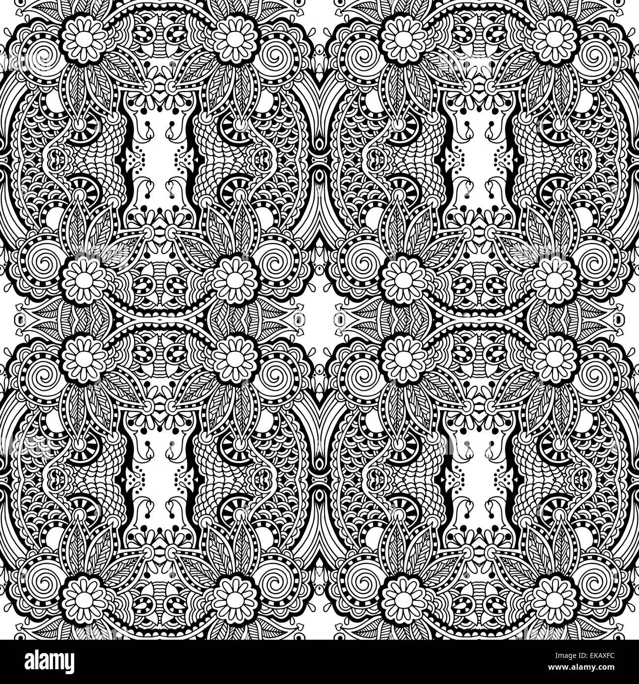 Black and white seamless pattern Stock Photo - Alamy