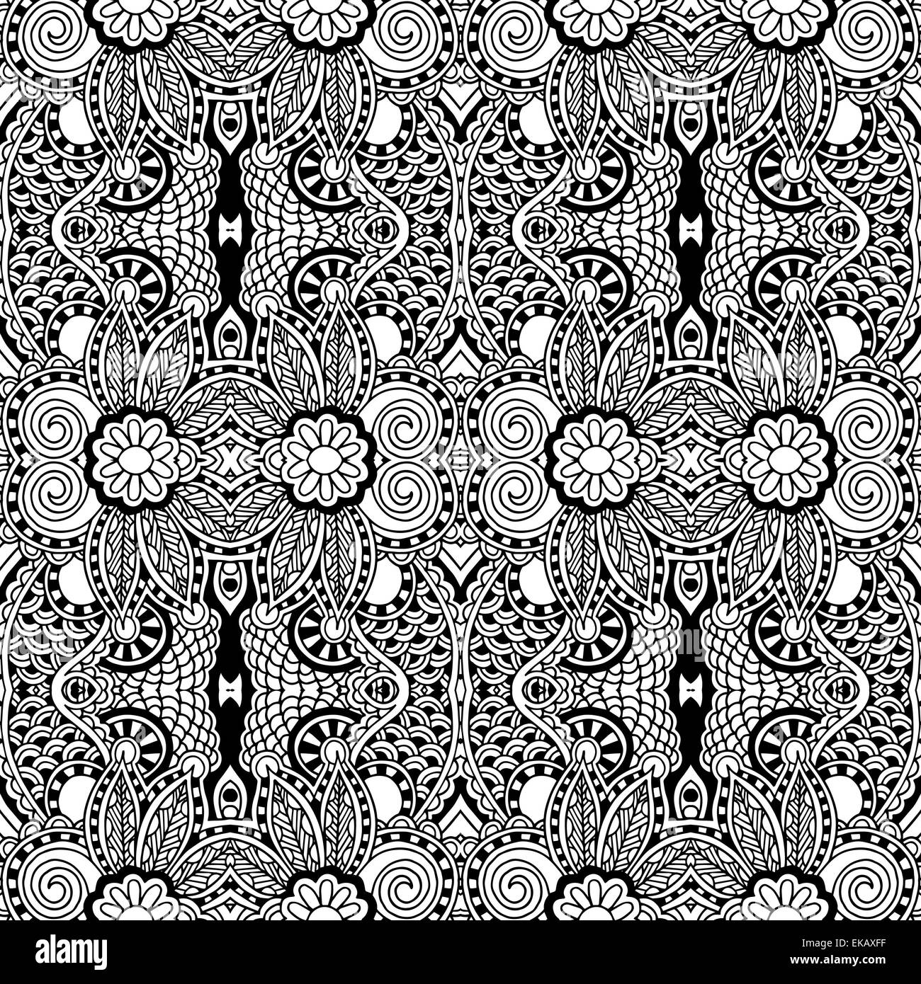 Black and white seamless pattern Stock Photo - Alamy