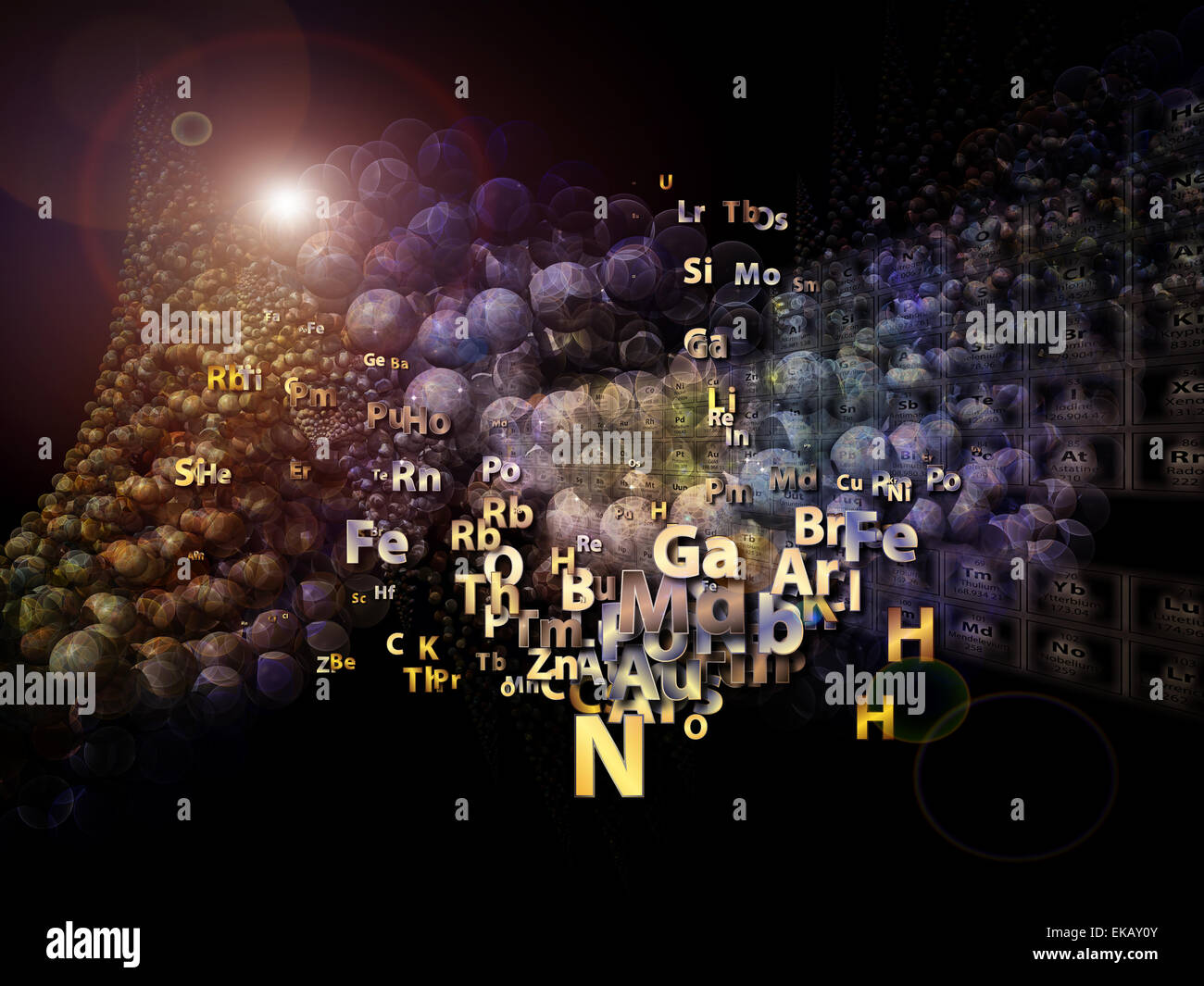 Chemical Elements Arrangement Stock Photo - Alamy