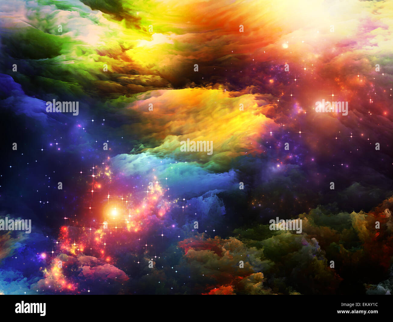 Layers of Fractal Paint Stock Photo - Alamy