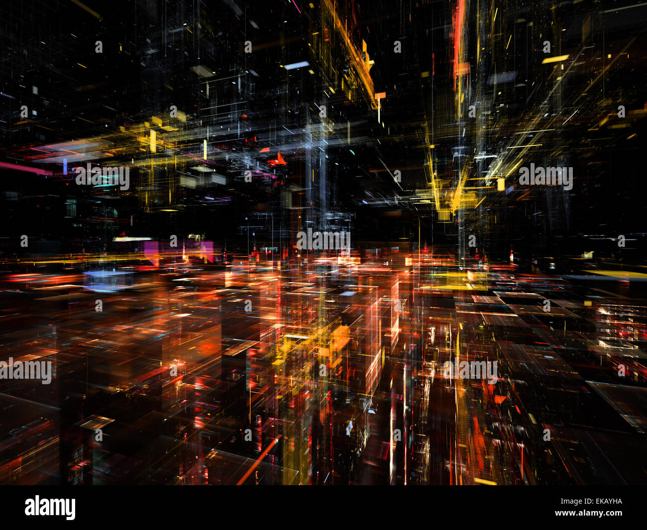 Glow of Technology Stock Photo - Alamy