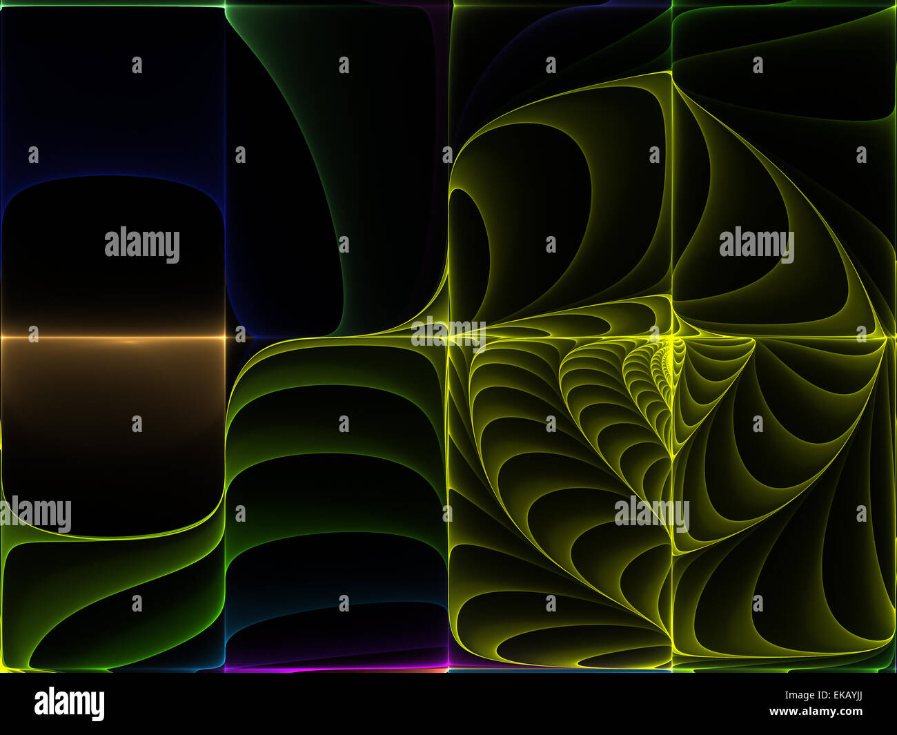 Advance of Fractal Grid Stock Photo - Alamy