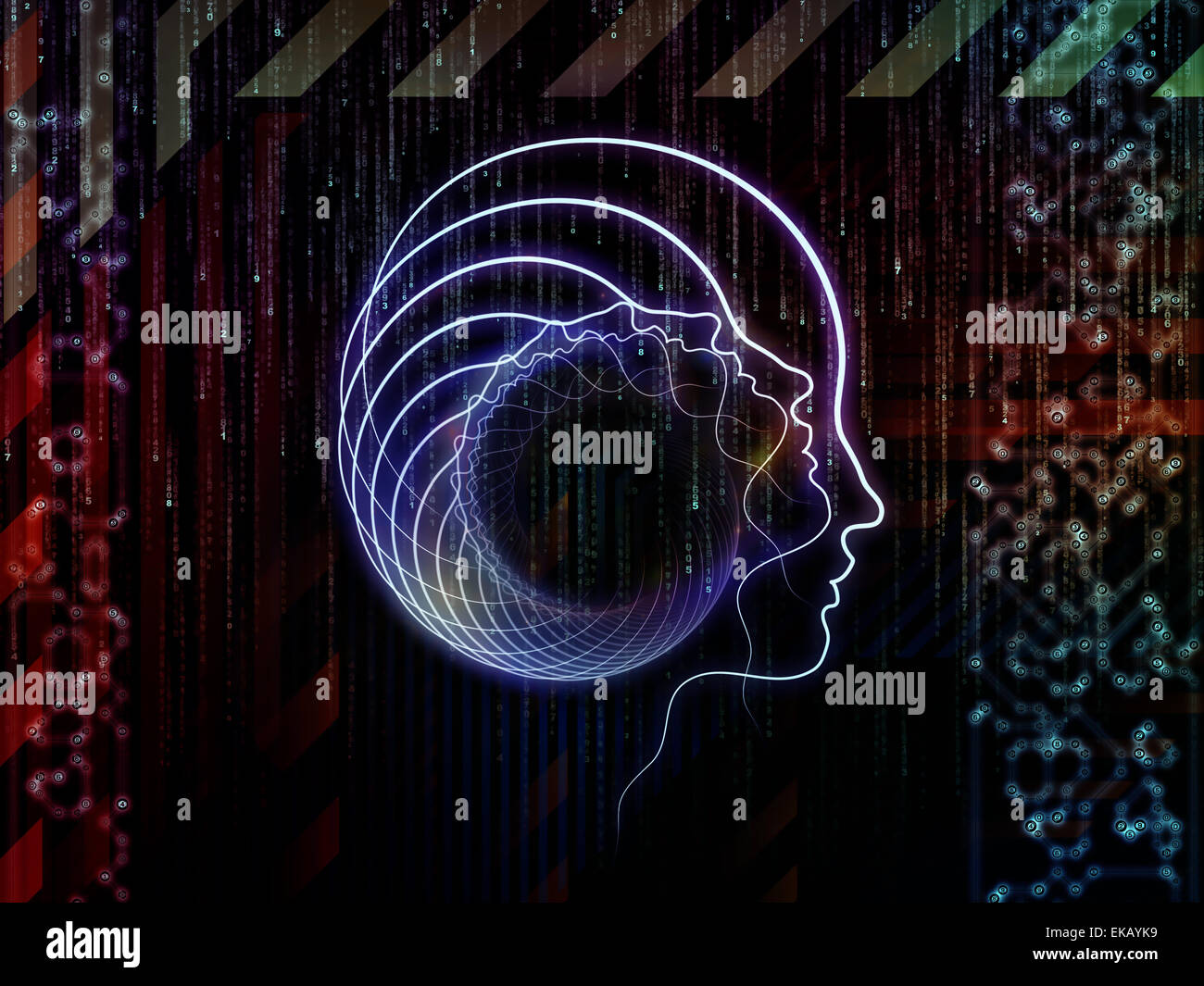 Conceptual Human Technology Stock Photo - Alamy