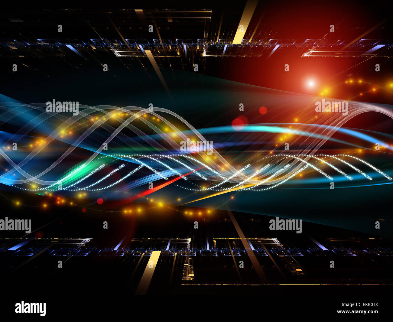 Digital sine wave backdrop hi-res stock photography and images - Alamy