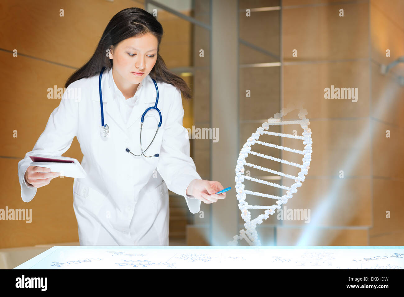 young woman doing research Stock Photo - Alamy