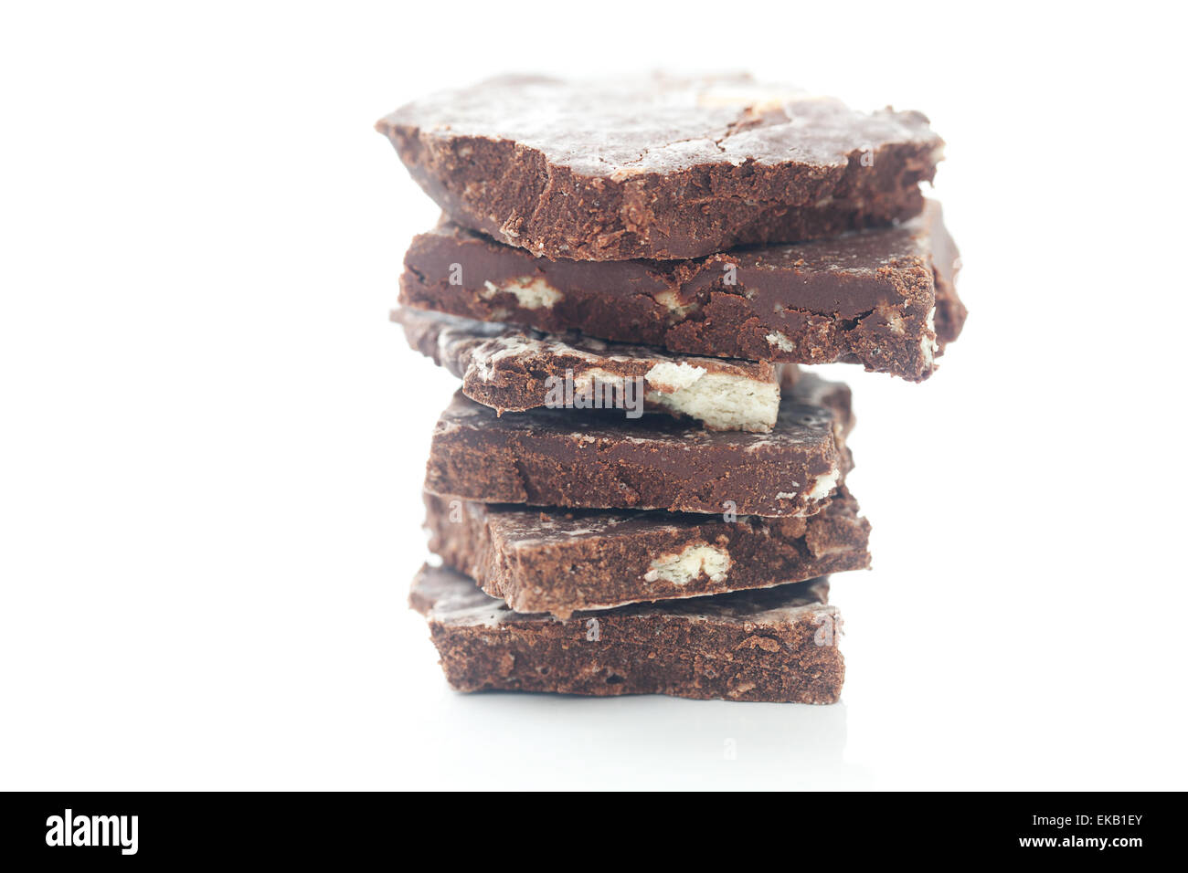 Broken chocolate stack isolated hi-res stock photography and images - Alamy