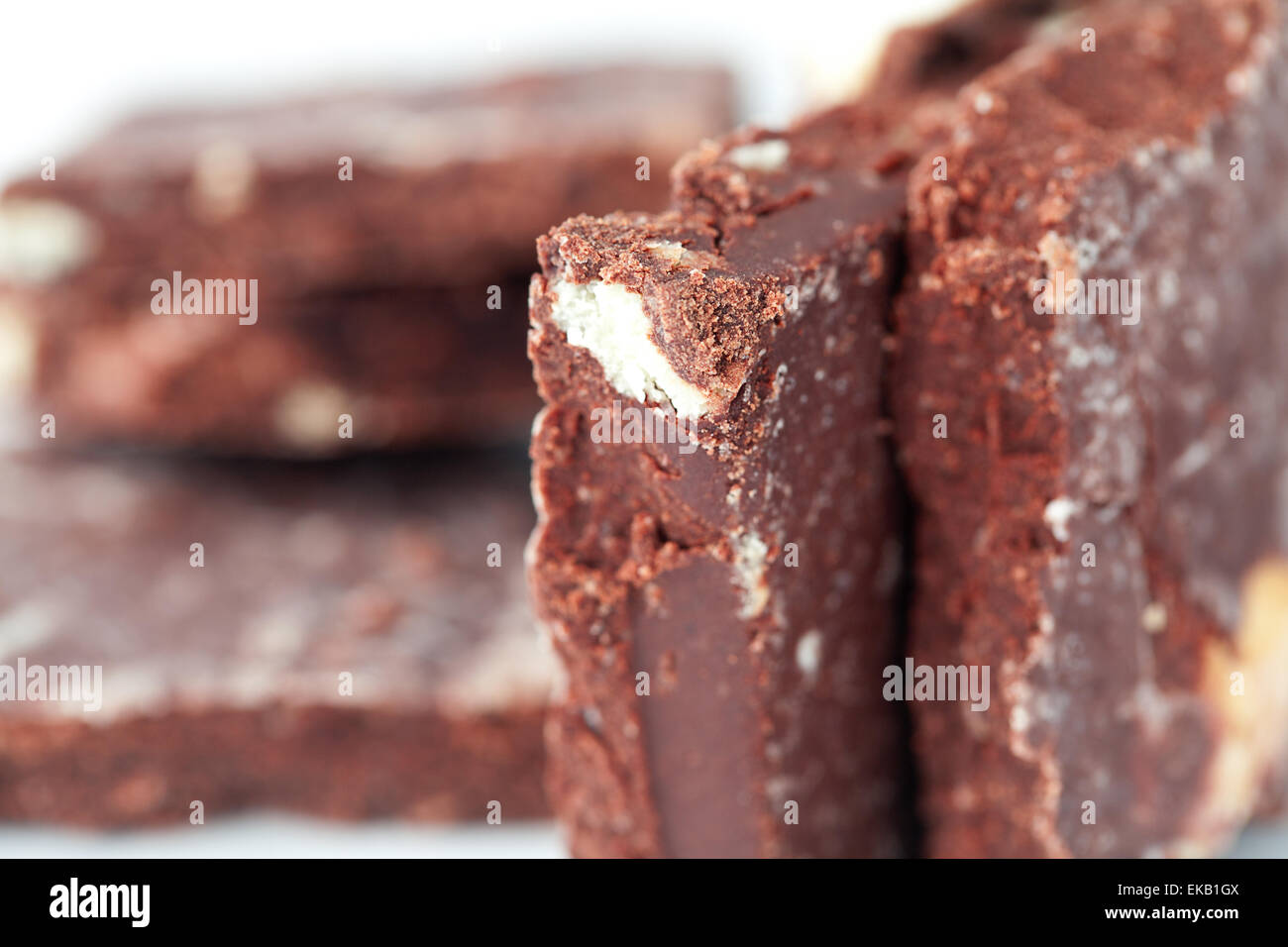 background of stack of chocolate Stock Photo - Alamy