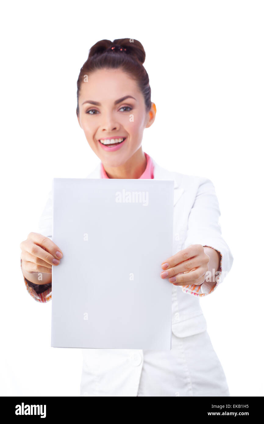 Black teacher holding blank paper hi-res stock photography and images ...