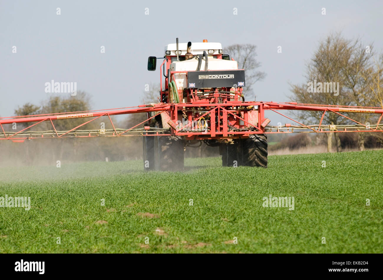 tractor spraying crops crop spraying tractors field fields farm farming ...