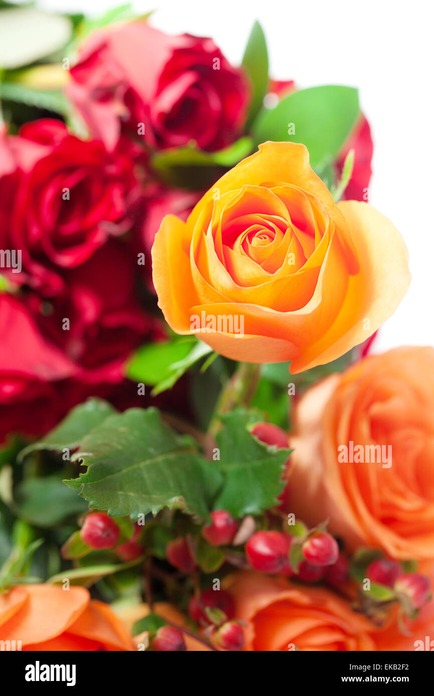 bouquet of colorful roses Stock Photo - Alamy