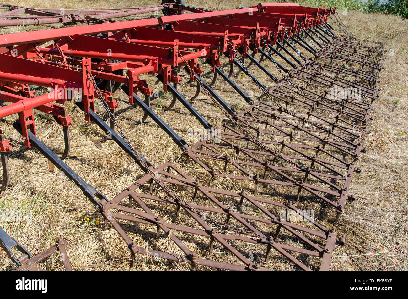 agricultural machine on field Stock Photo - Alamy