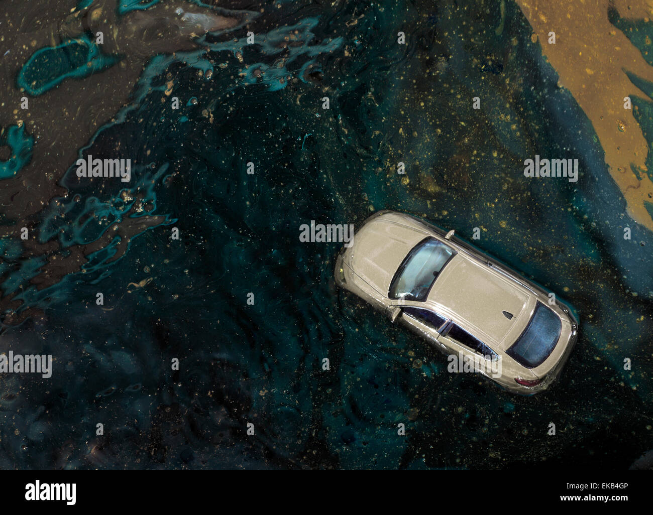 Floating cars flood hi-res stock photography and images - Alamy