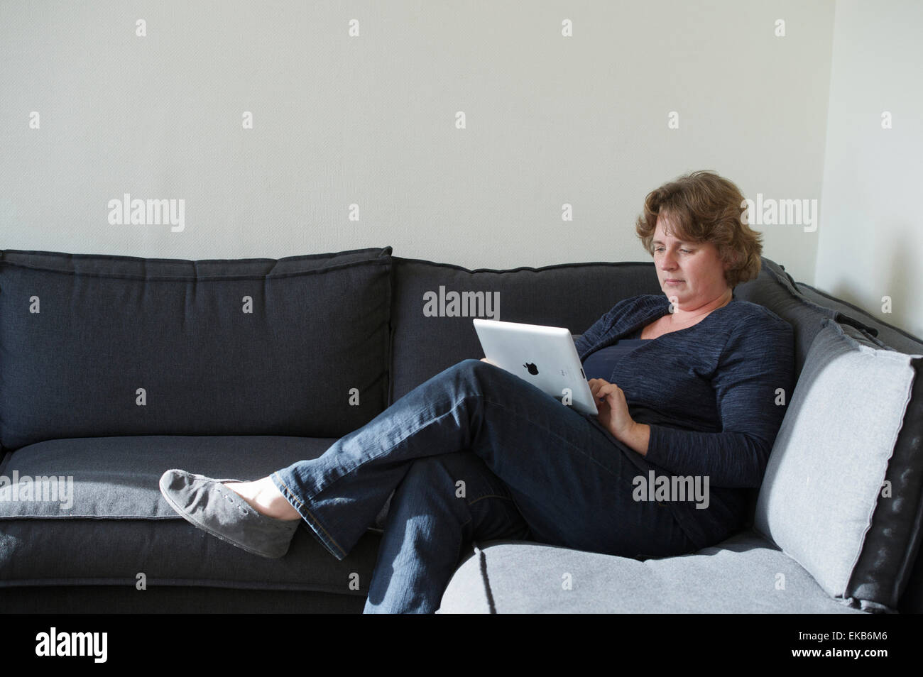 At home with computer hi-res stock photography and images - Alamy