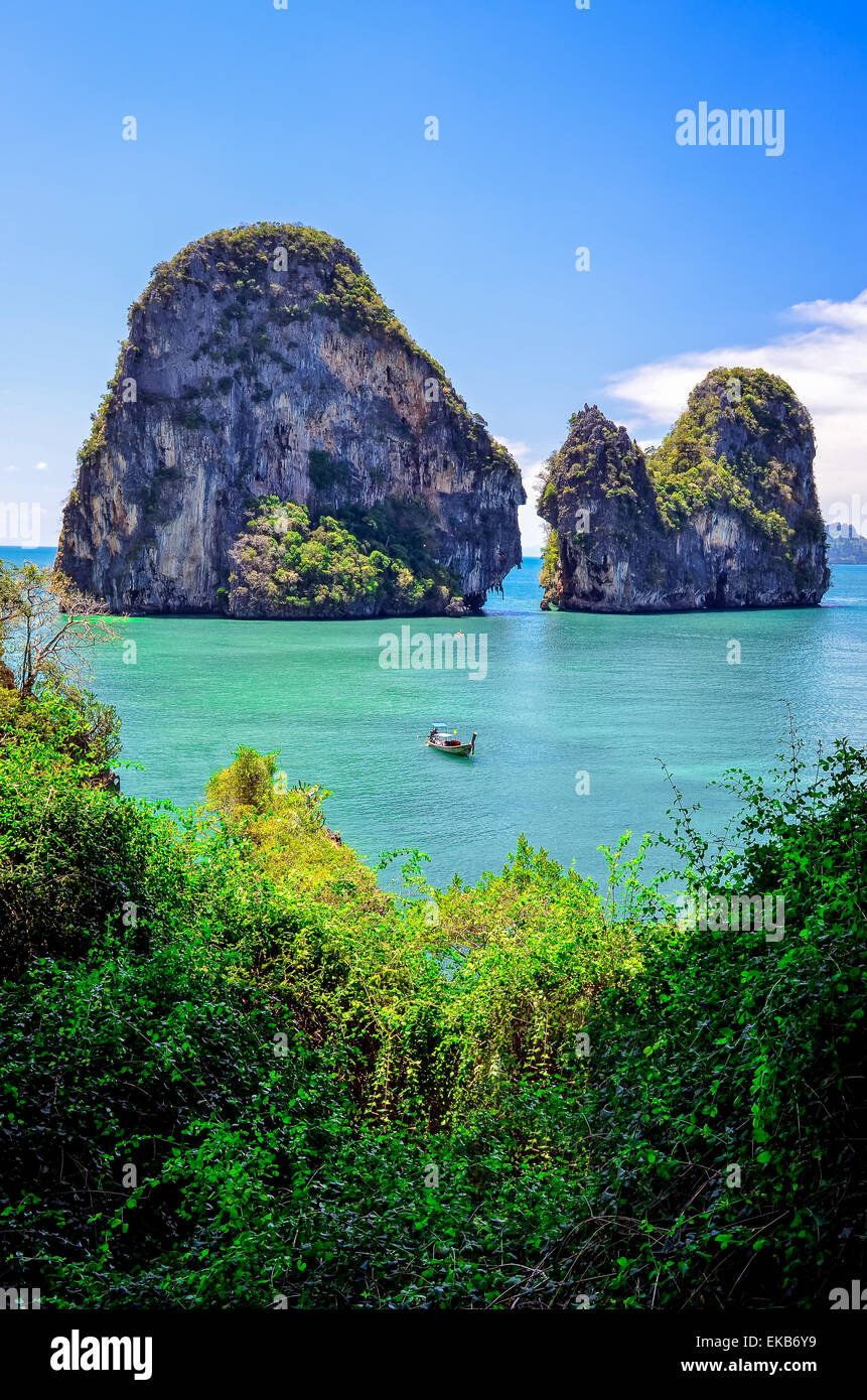 Tropical island and ocean landscape view in Andaman sea Stock Photo - Alamy