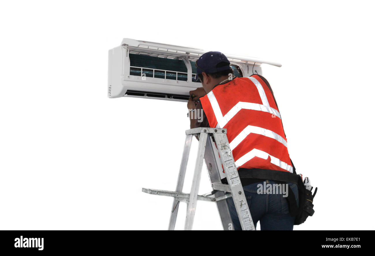 Air Conditioning Repair Stock Photo - Alamy