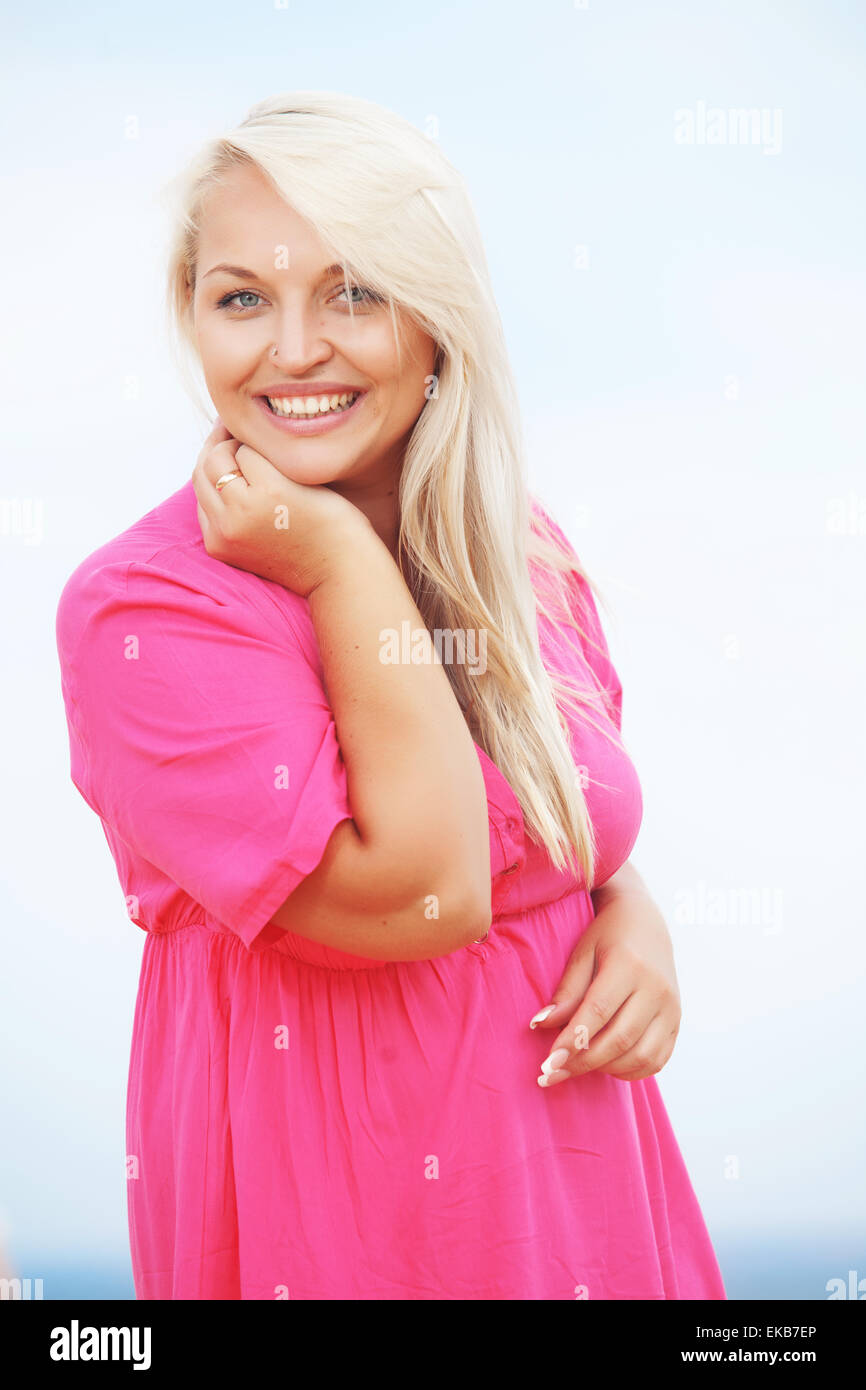 Positive xxl overweight woman hi-res stock photography and images - Alamy