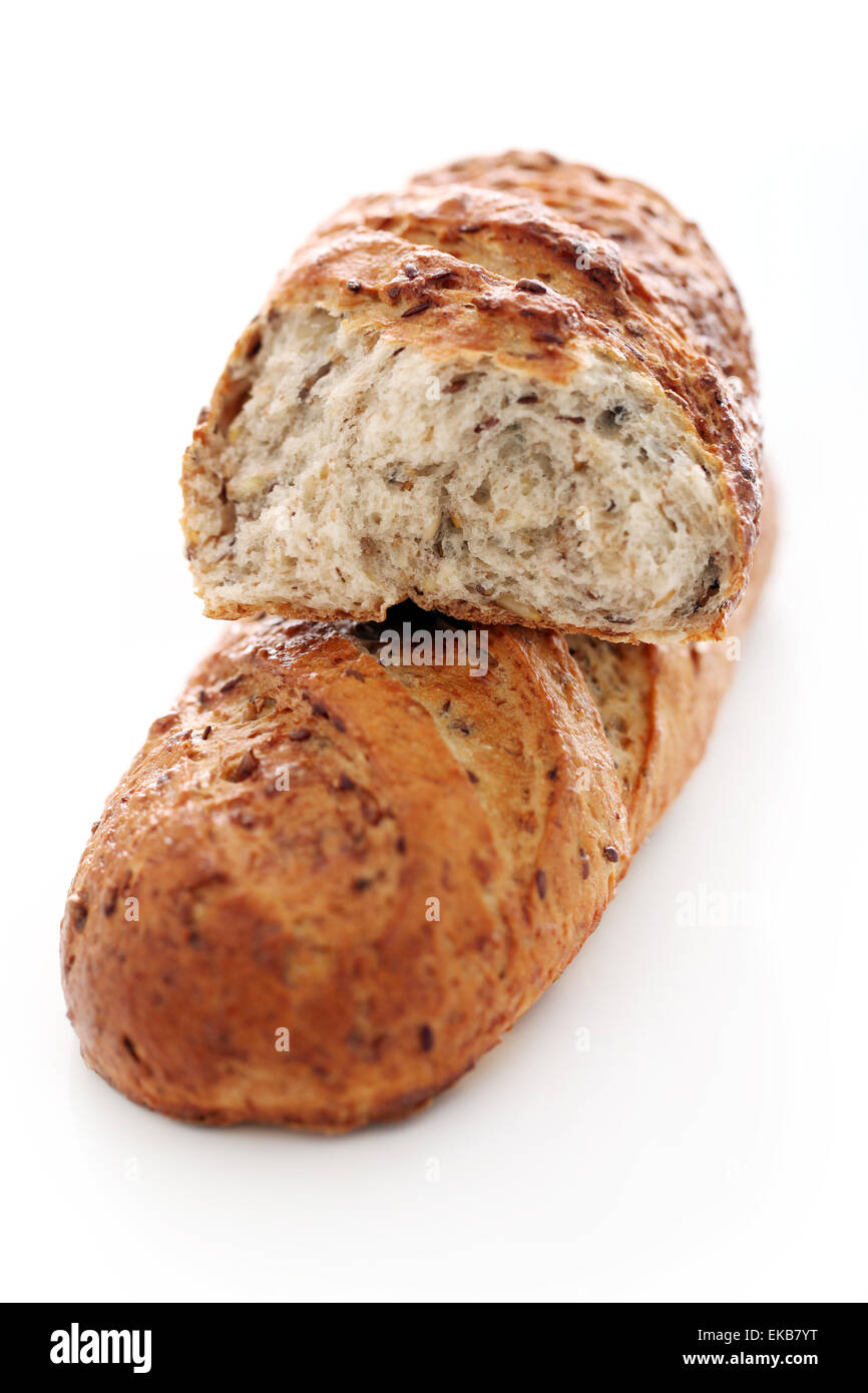 Homemade crunchy bread with grains Stock Photo - Alamy
