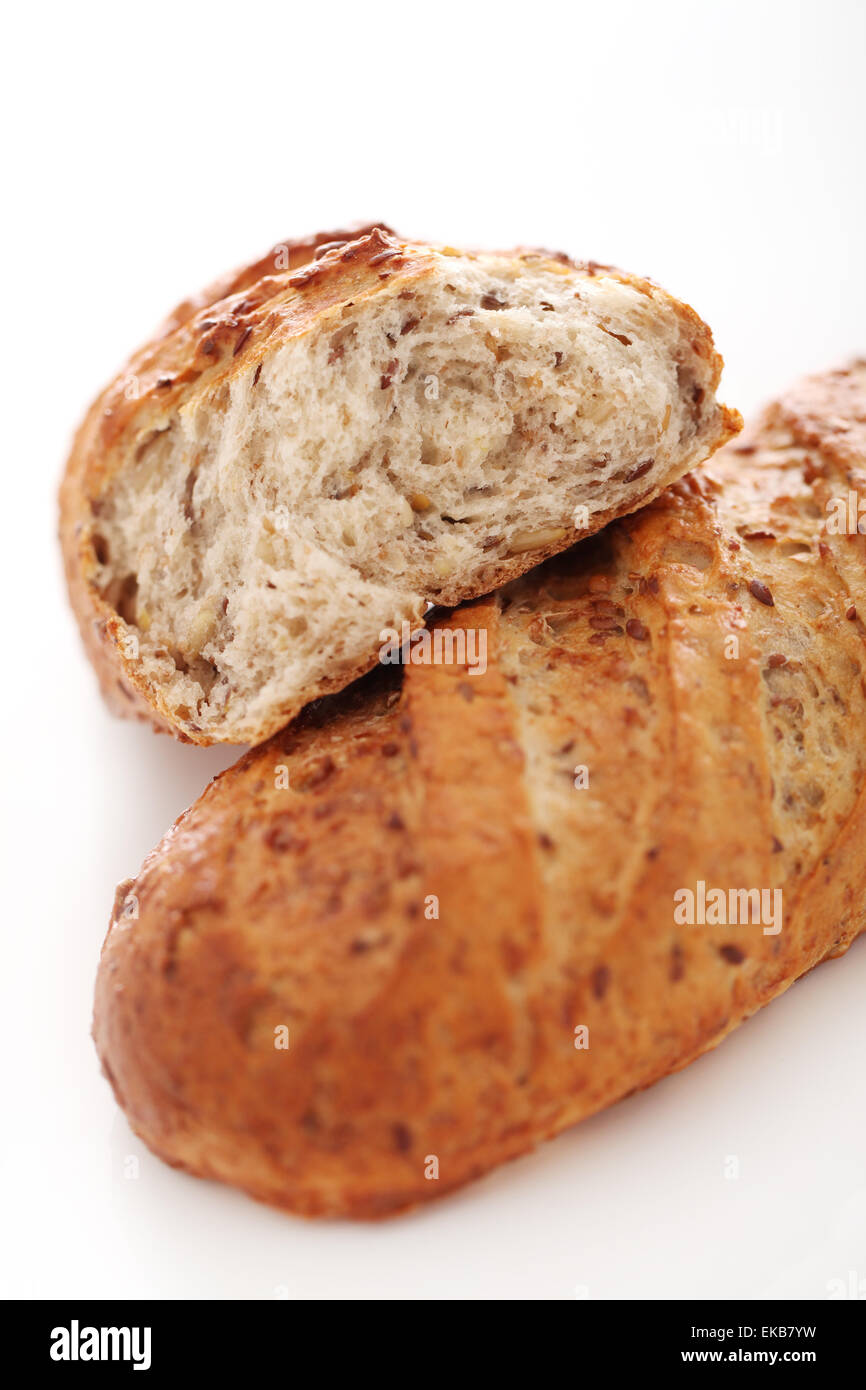 Homemade crunchy bread with grains Stock Photo - Alamy