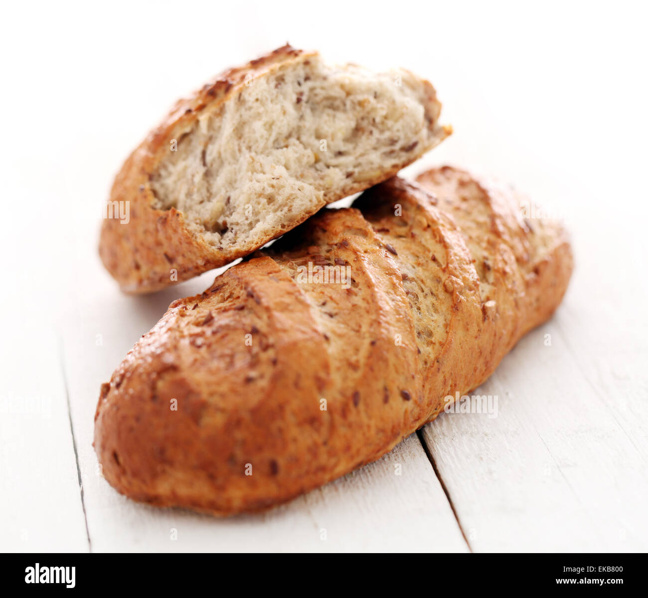 Homemade crunchy bread with grains Stock Photo - Alamy