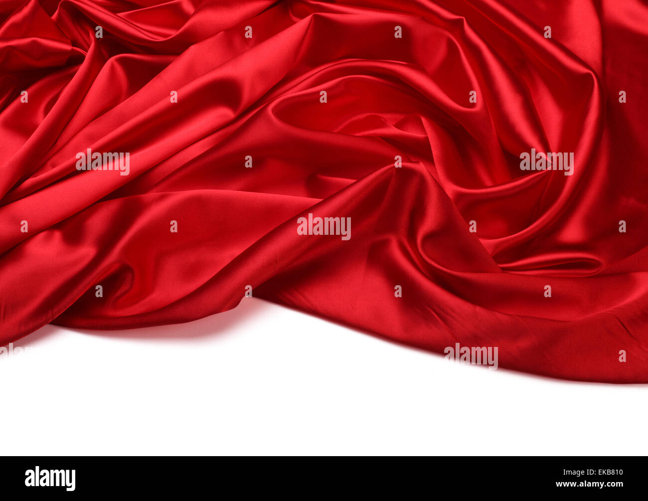 red silk fabric background Stock Photo - Alamy