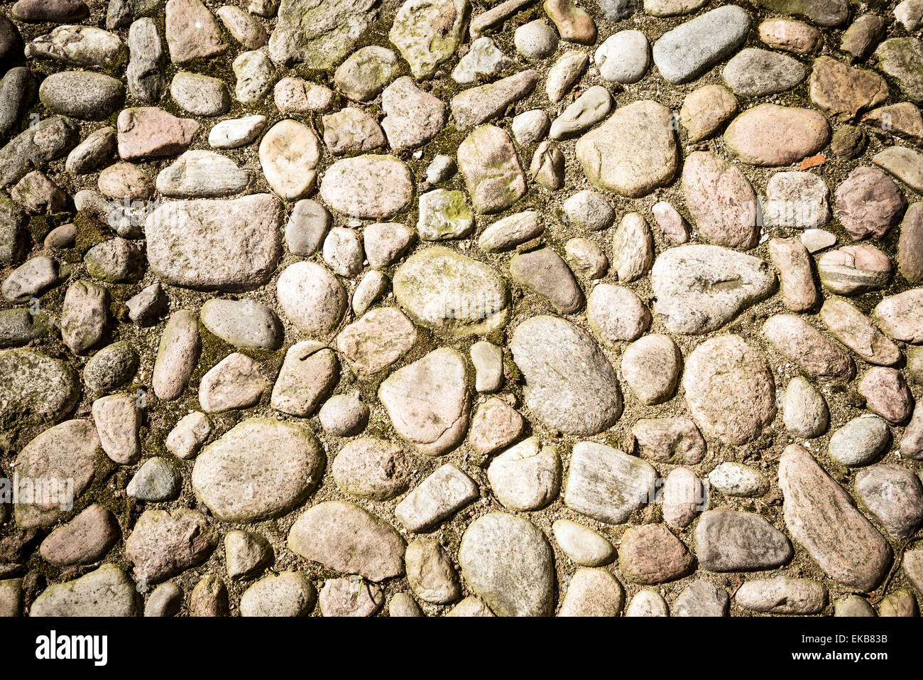 Pebble stone street Stock Photo - Alamy