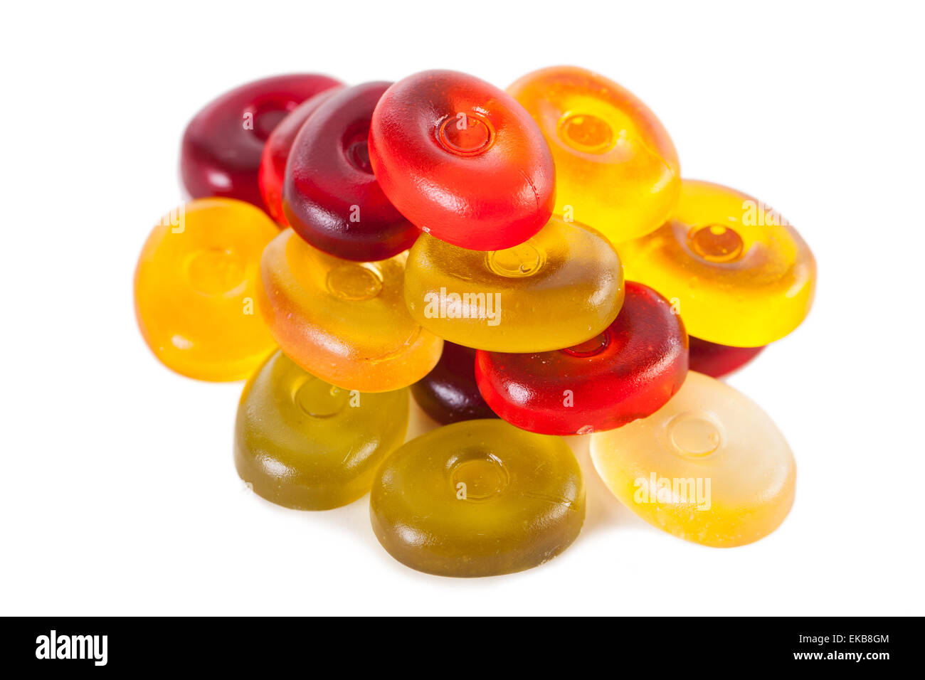 Bright candies isolated on a white background Stock Photo - Alamy
