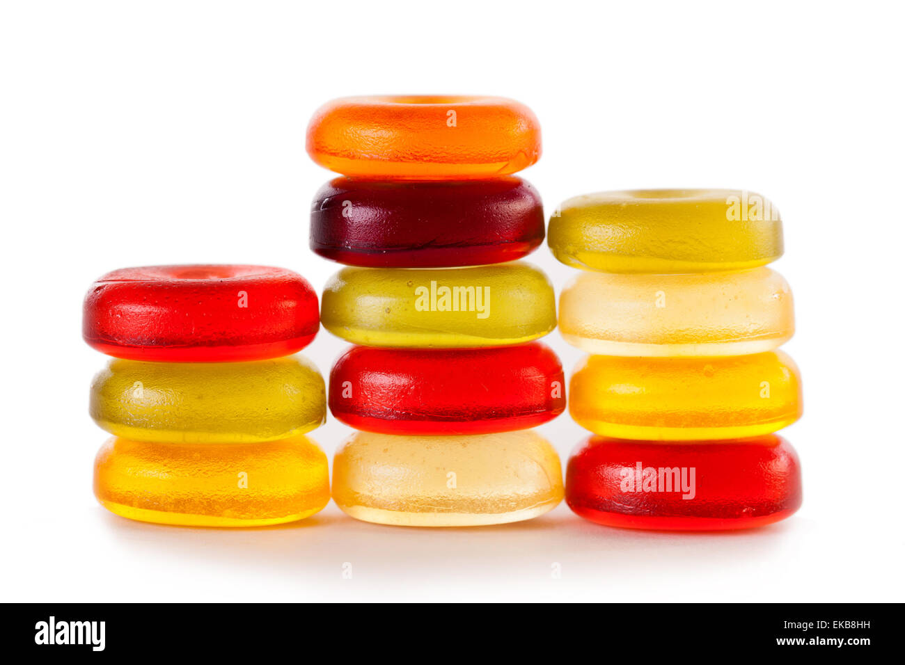 Bright candies isolated on a white background Stock Photo - Alamy