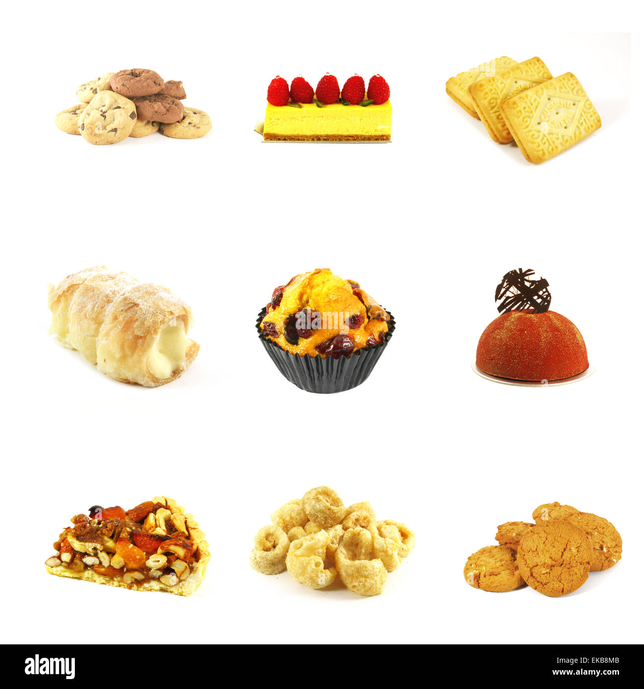 Food assorted chocolate cakes Cut Out Stock Images & Pictures - Alamy