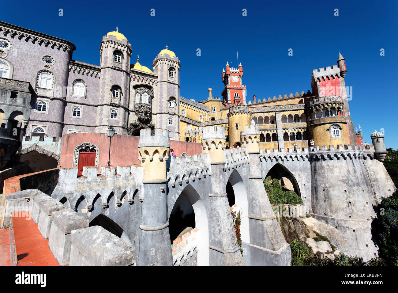 part of Pena castle Stock Photo - Alamy