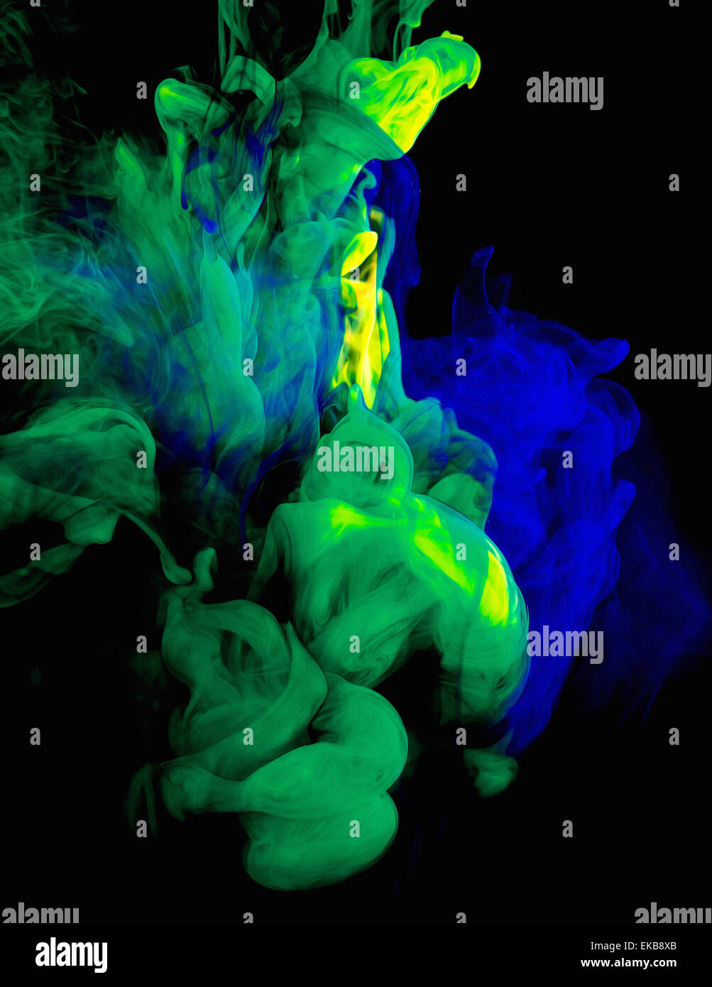 Inks in water, color abstraction Stock Photo - Alamy