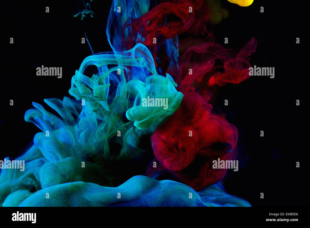 Inks in water, color abstraction Stock Photo - Alamy